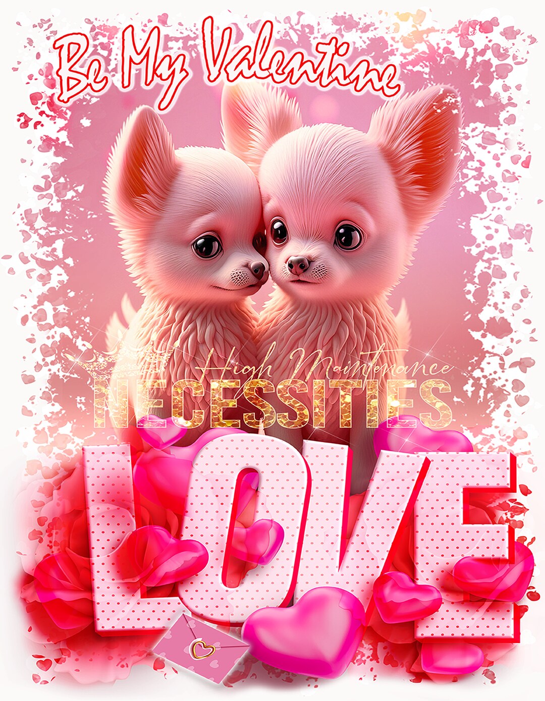 Valentine Puppy Love Couple Digital Download - Etsy