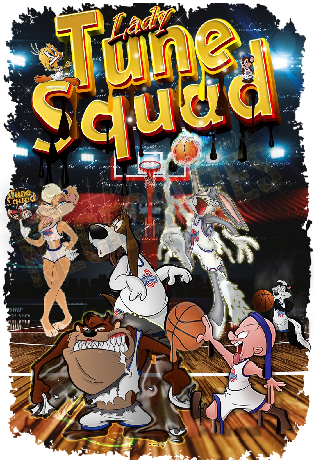 Lady Tune Squad - Etsy