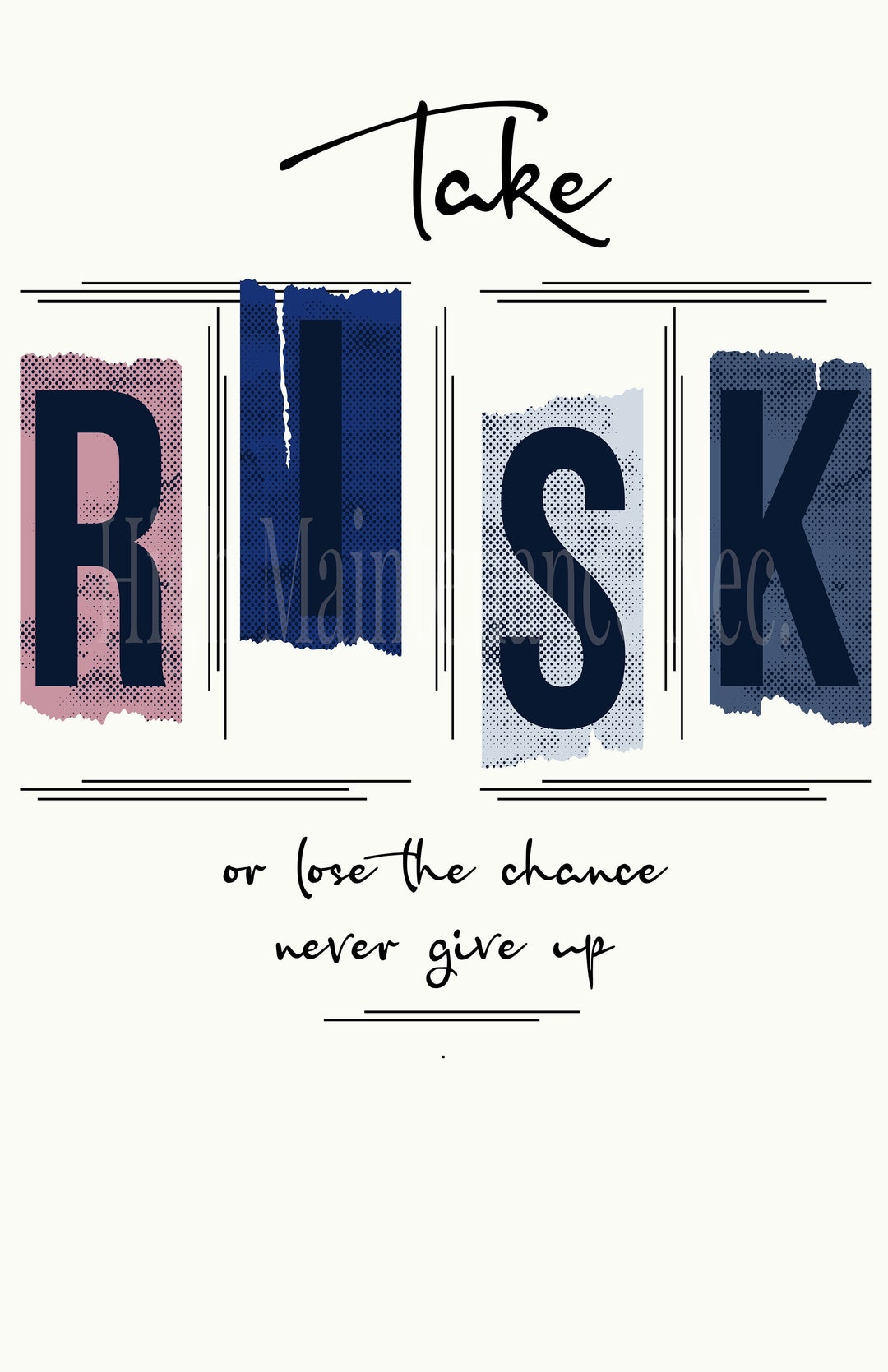Take Risk Transparent PNG, Digital File, Inspirational T Shirt Design ...