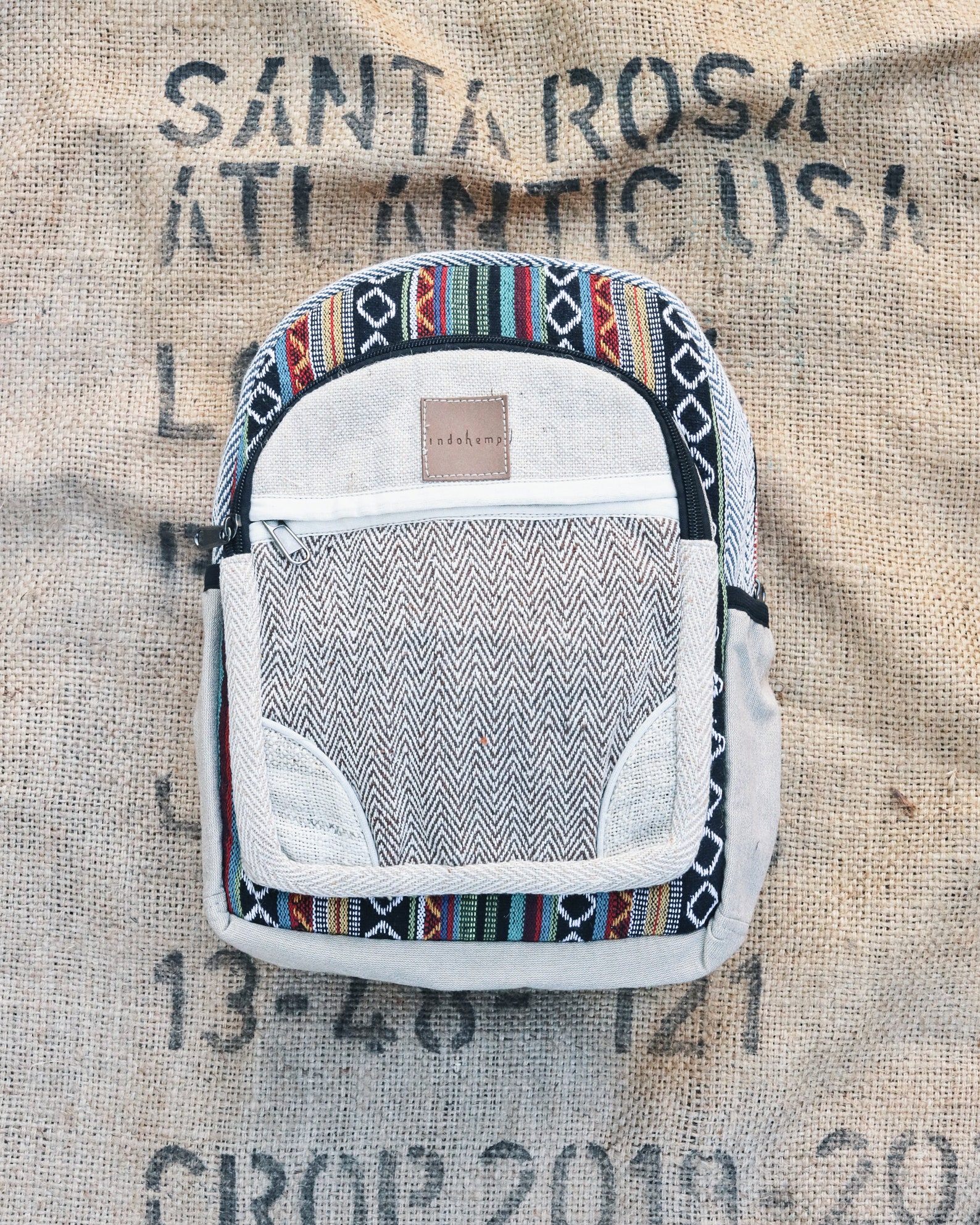 Himalayan Hemp Backpack Handmade Eco-friendly Vegan Travel Festival Gym ...