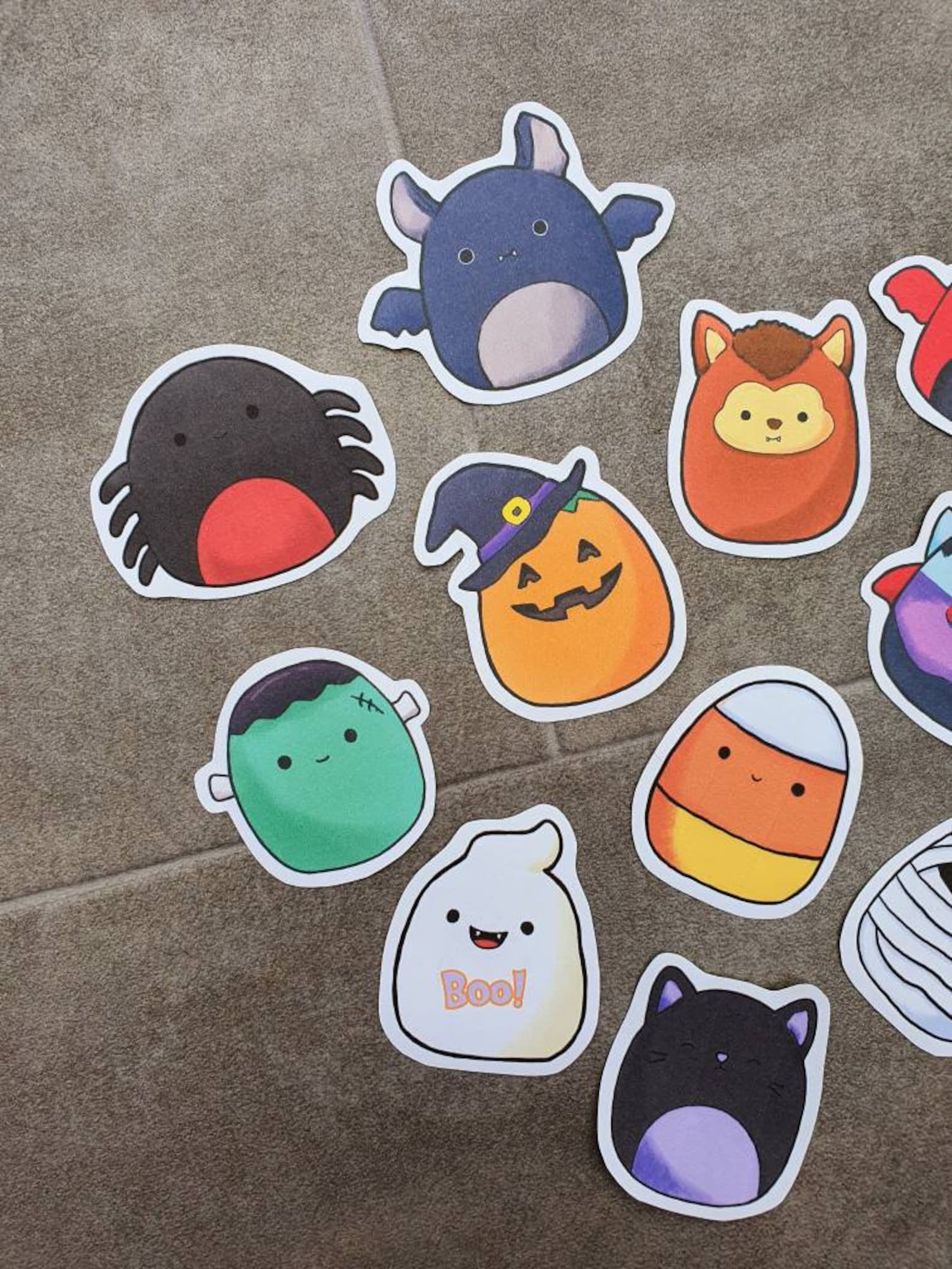 Spooky Squishmallow Stickers Set of 11 Designs Spooky Stickers Matte ...