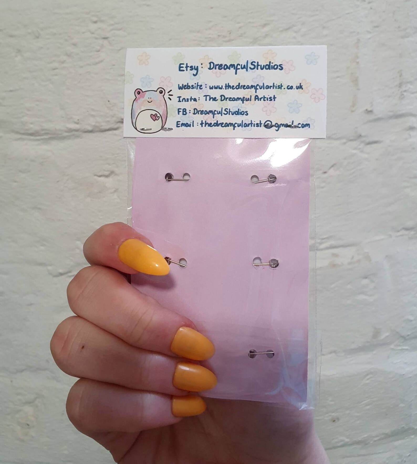 Pastel Frog Mini Badge | Set 6 Designs | Handmade Mini Badges Pastel ...