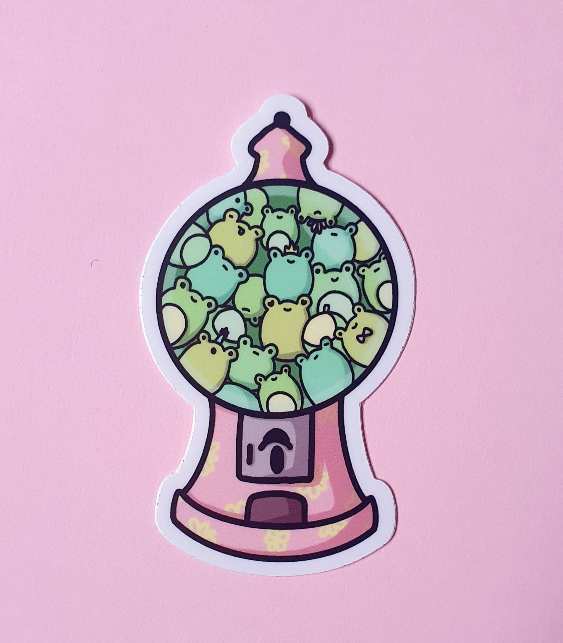 Gumball Frogs Sticker | Durable Vinyl Sticker | Collectible | Cute ...