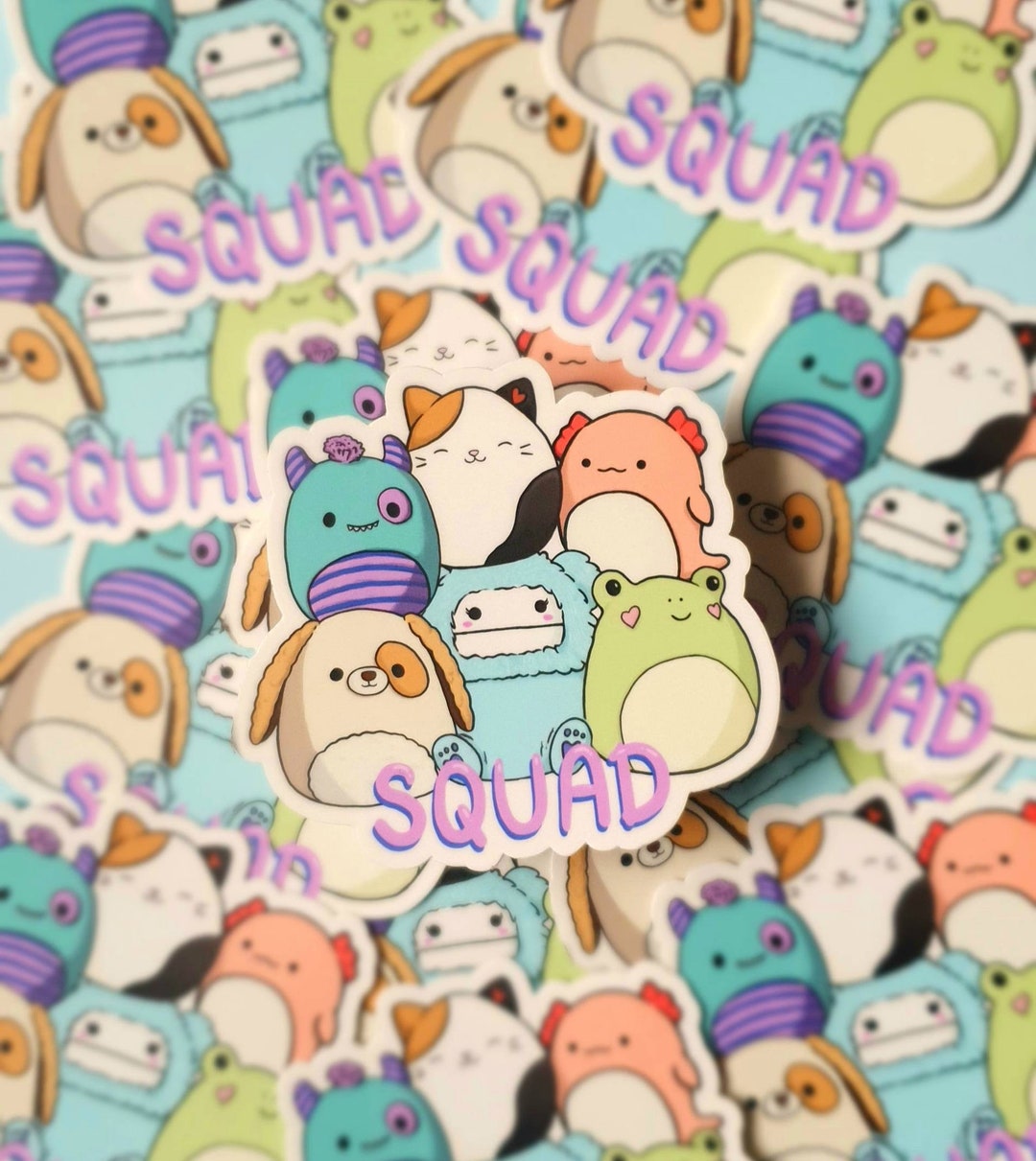 Squishmallow 'squad' Sticker | Durable Vinyl Sticker | Collectible ...