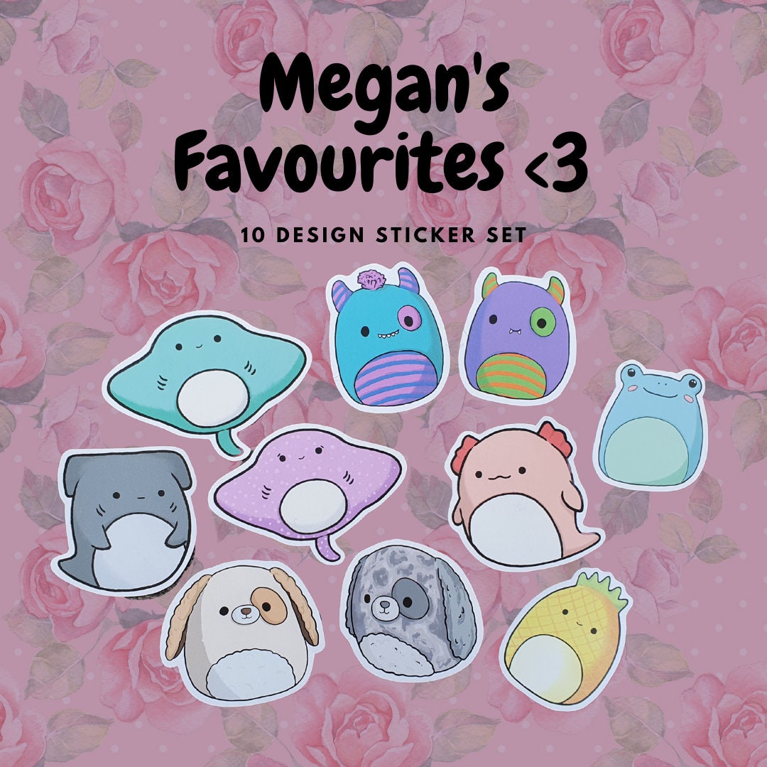 Megan's Favourites Sticker Set | 10 Designs | Matte Stickers | Gifts ...