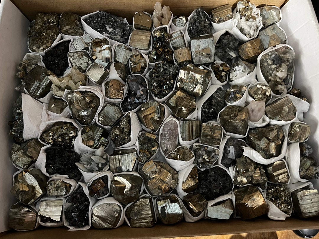 Pyrite Flat 230x300 Milimeters Madan Bulgaria Natural Crystal Minerals ...