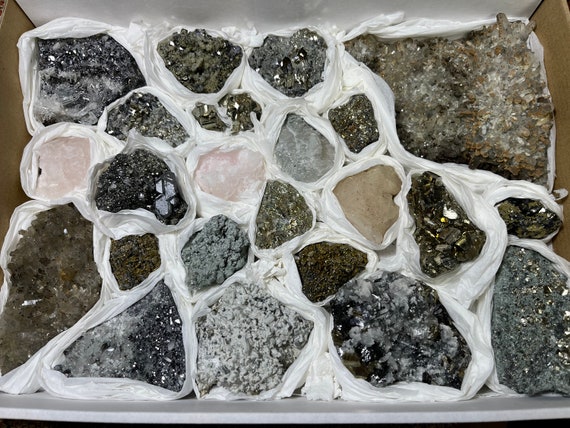 Pyrite Flat From Bulgaria Natural Crystal Minerals Specimen | Etsy