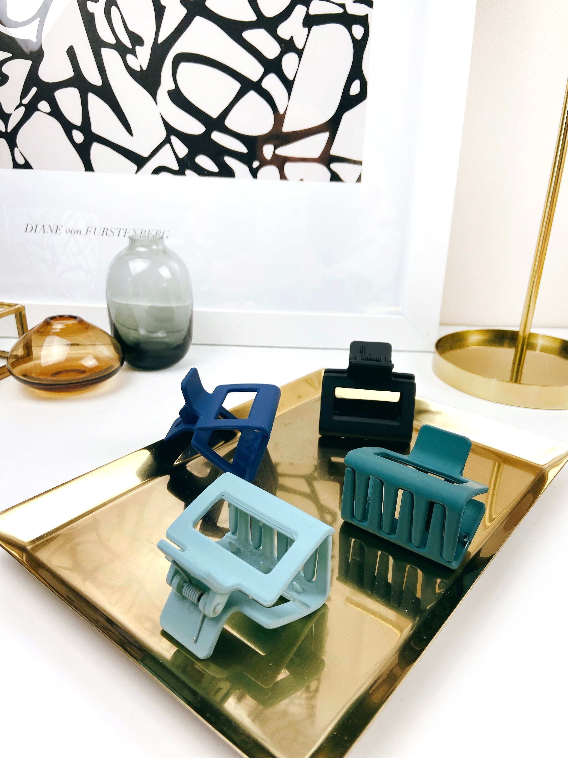 Matt Hair Claw Clips Rectangle Square French Hair Clip - Etsy