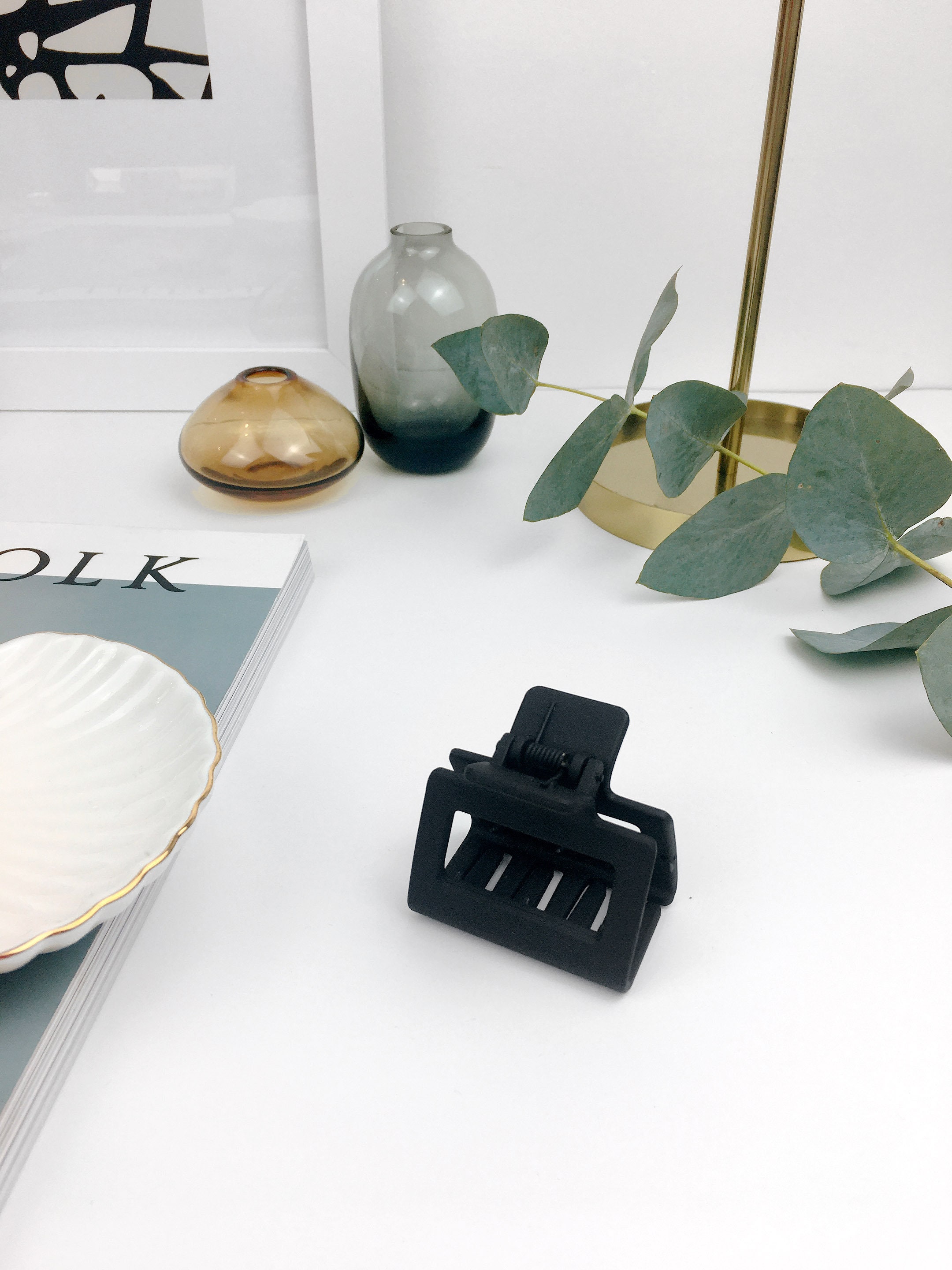 Matt Hair Claw Clips Rectangle Square French Hair Clip | Etsy