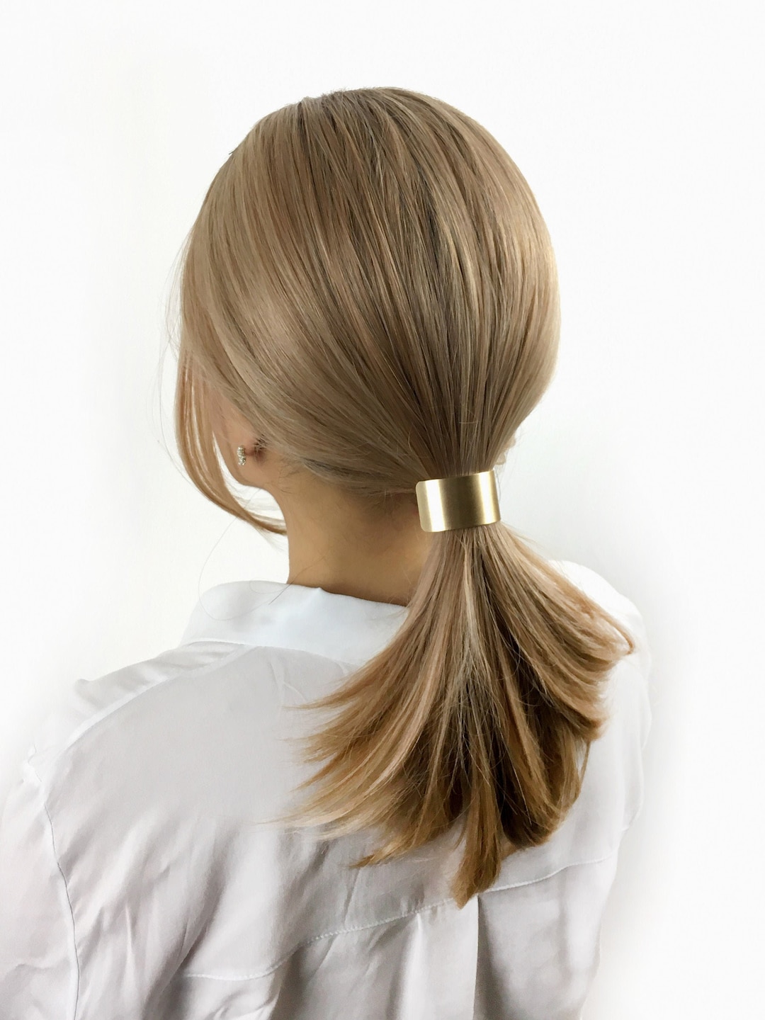 Gold Hair Bun Clips Minimalist French Hair Barrette Hair Bun Holder ...