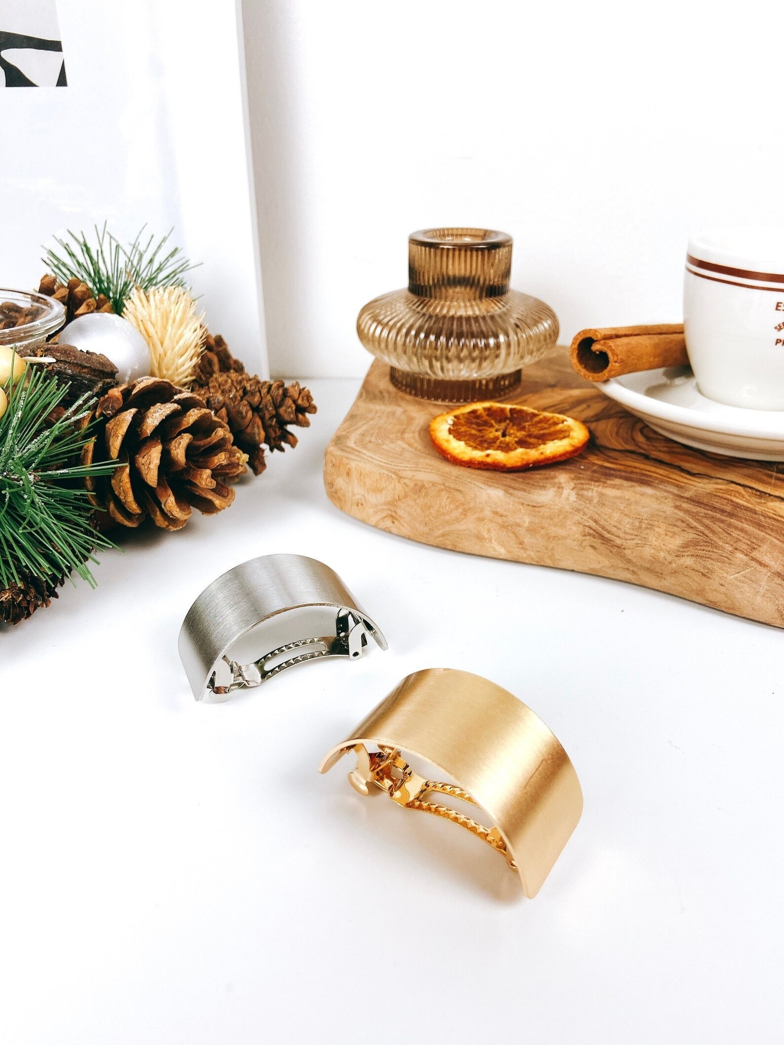 Gold Hair Bun Clips Minimalist French Hair Barrette Hair Bun | Etsy