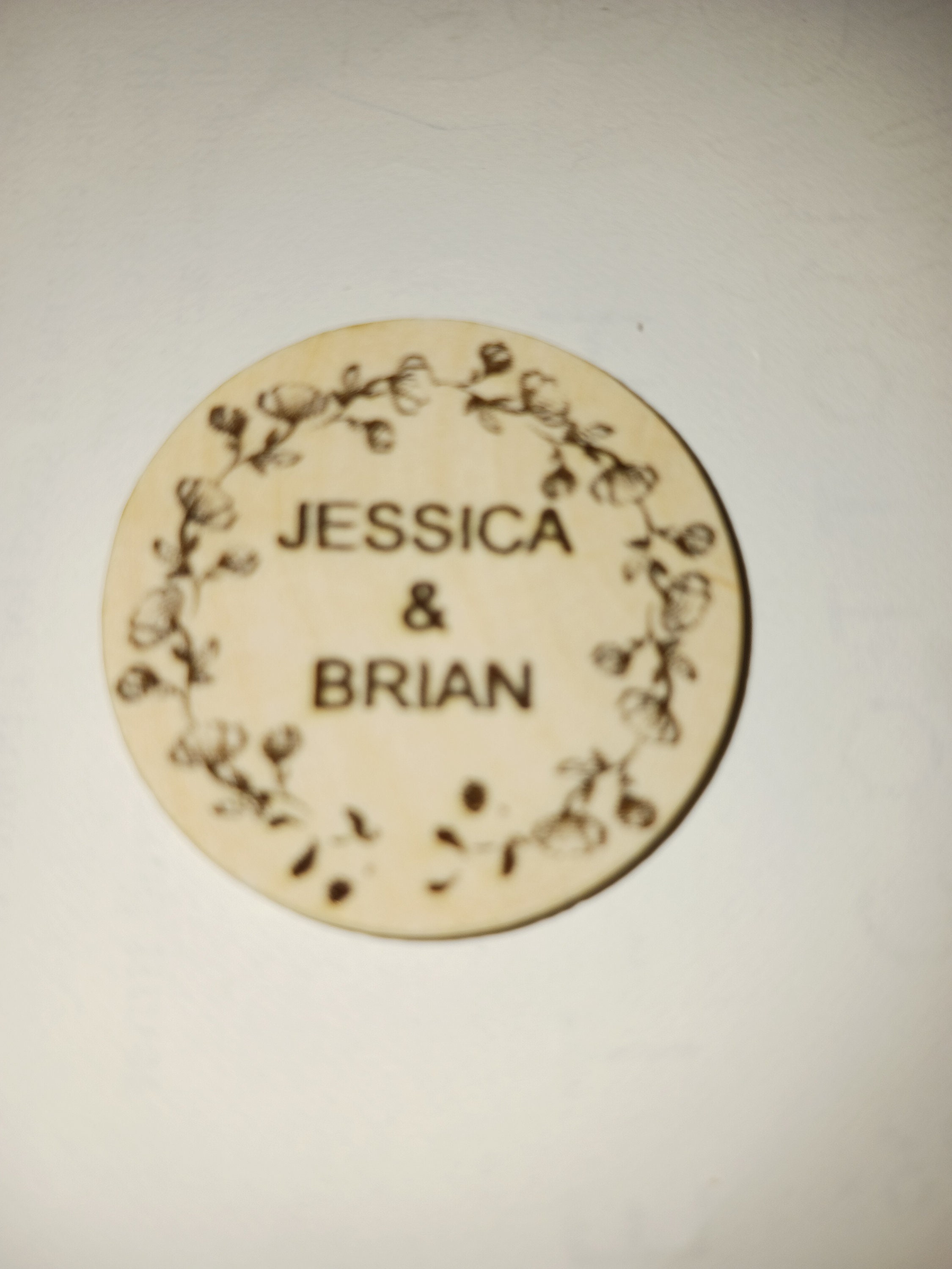 Customized Wedding Laser Engraved Drink Tokens 100 Pieces FREE SHIPPING ...
