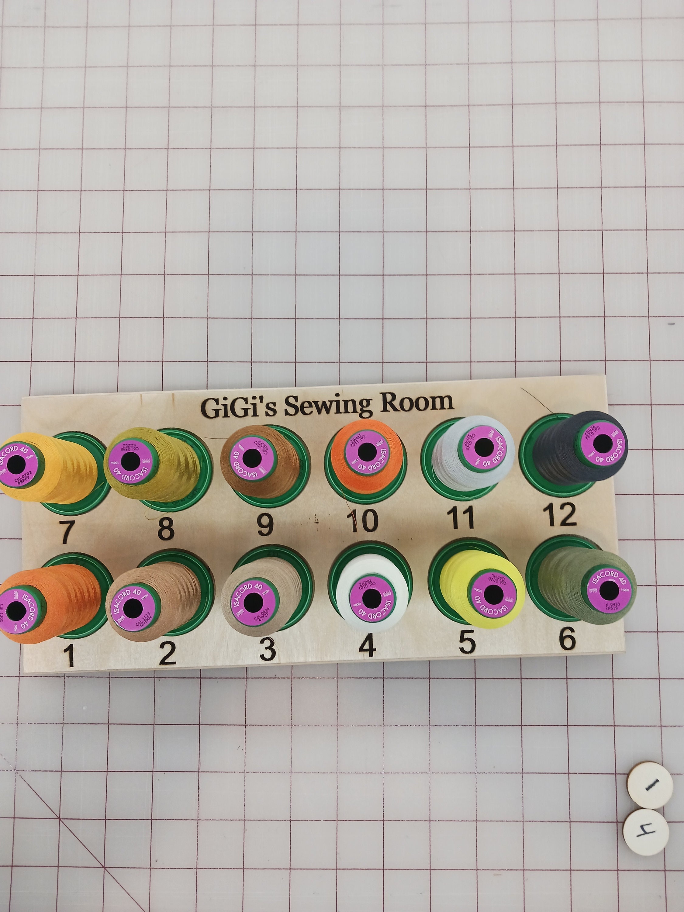 Embroidery Thread Organizer With Custom Names FREE SHIPPING - Etsy
