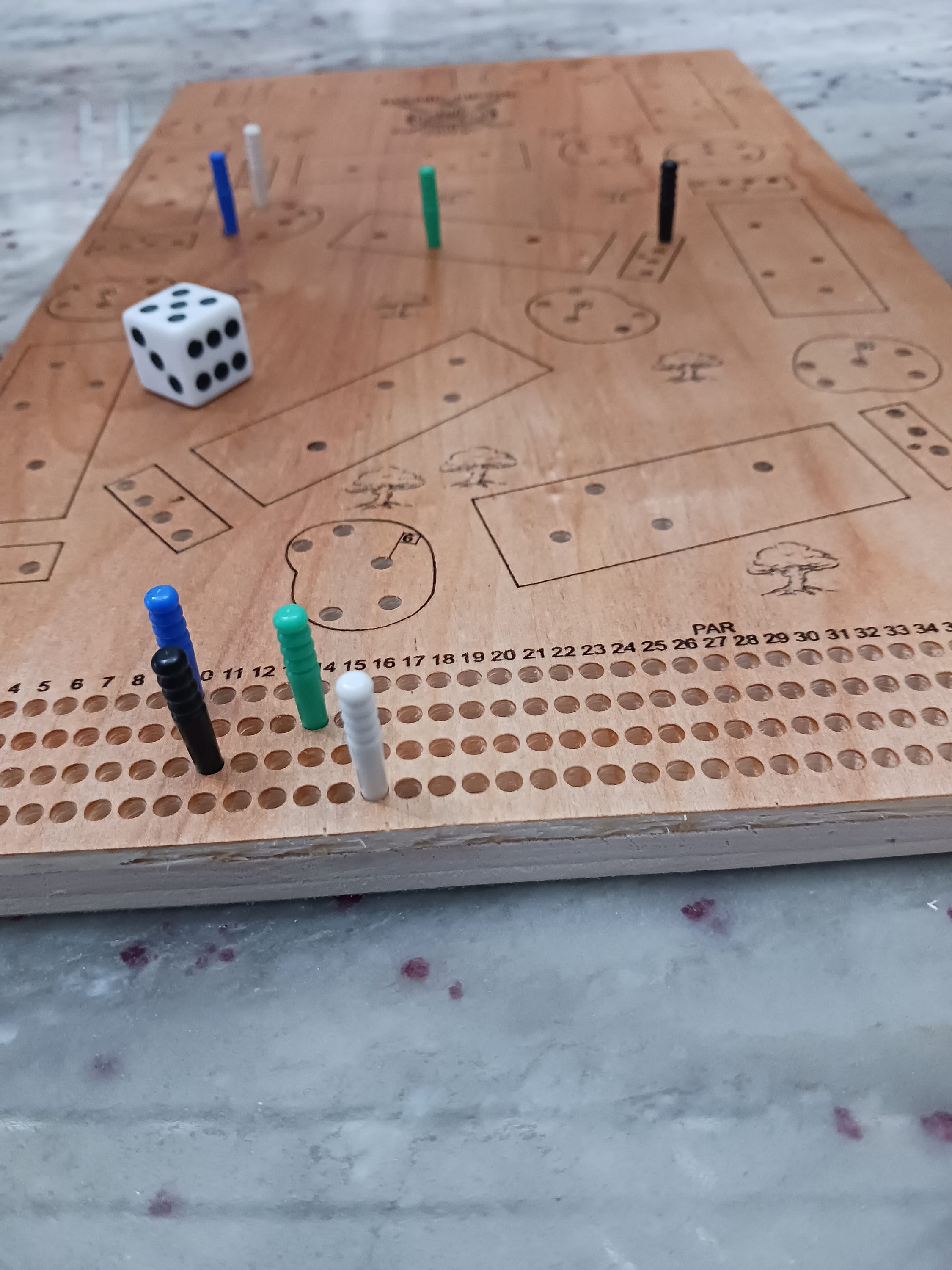 Golf Dice Game FREE PERSONALIZATION + SHIPPING - Etsy