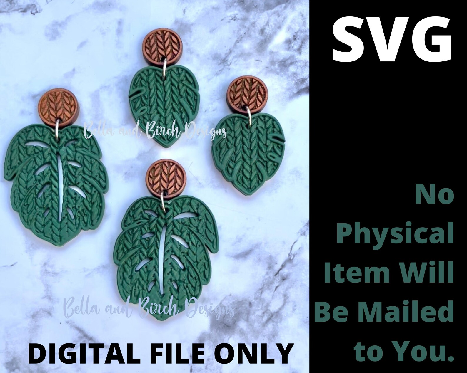 Dangle Earrings 7 Pairs Digital File Only - Etsy