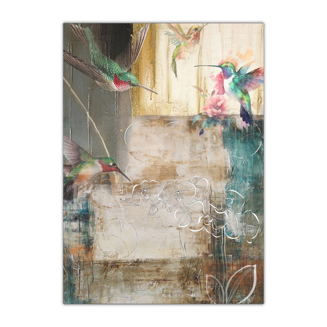 Hummingbird Gift Wrapping Paper Sheets, 1pc 20 X 28 - Etsy