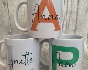 Initial Mug | Etsy UK