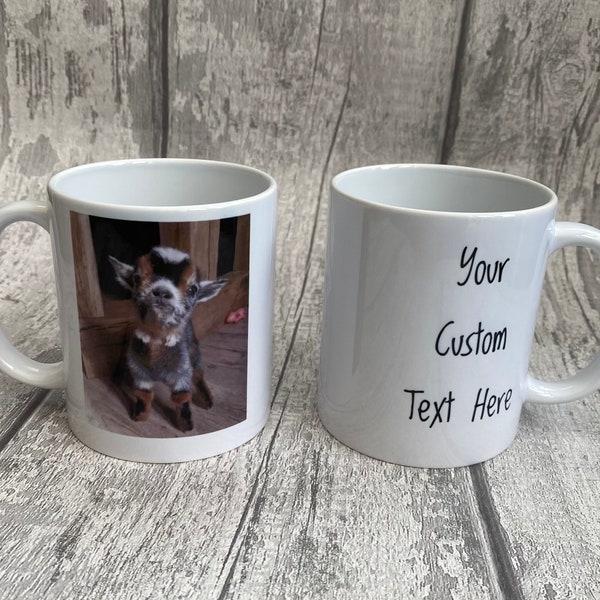 Double Sided Text Mug - Etsy UK
