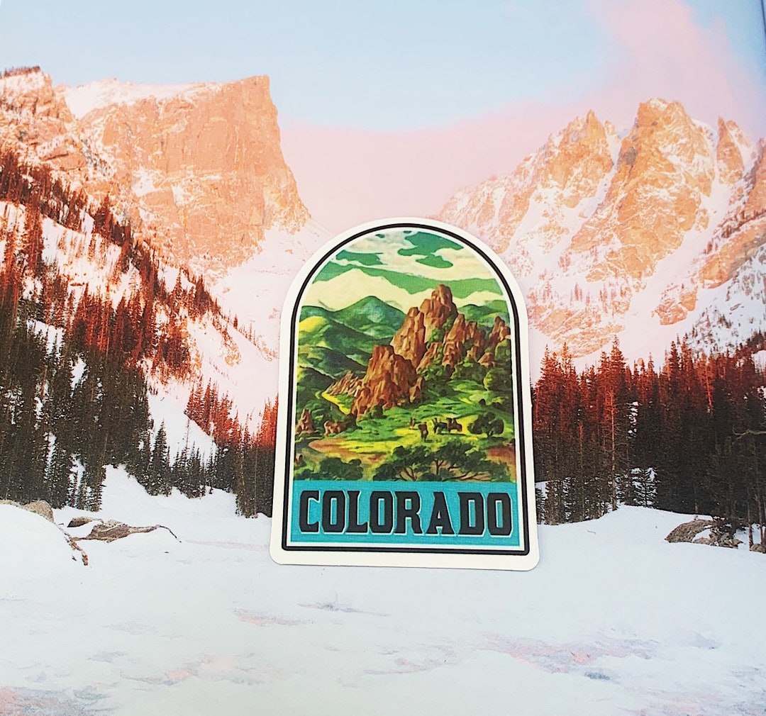 Colorado Rocky Mountains Sticker National Parks Travel Stickers ...