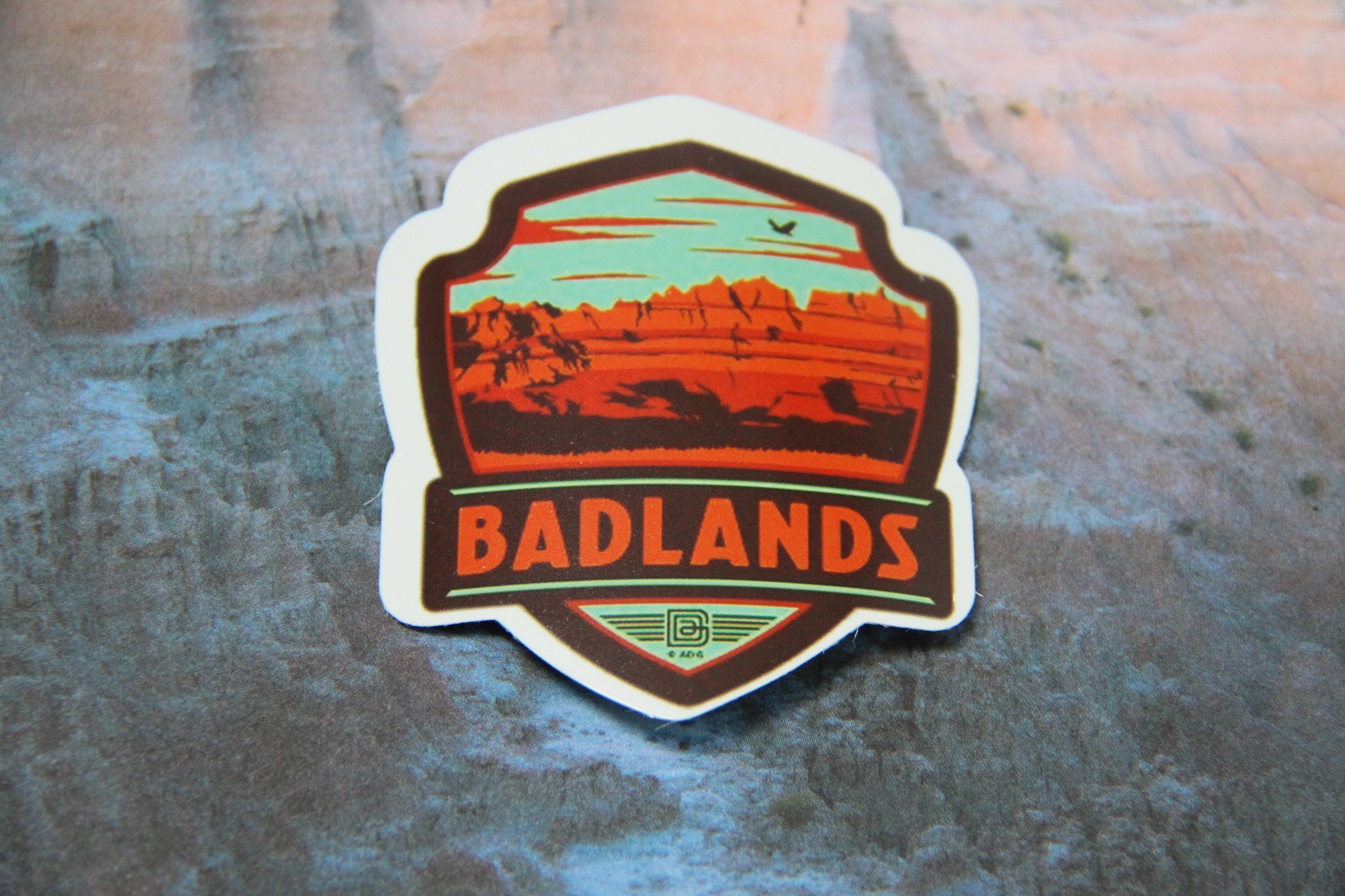 BADLANDS RUSHMORE Travel Stickers American National Parks Dakota ...