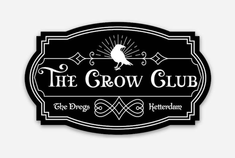 CROW CLUB Sticker black Six of Crows Shadow & Bone - Etsy New Zealand