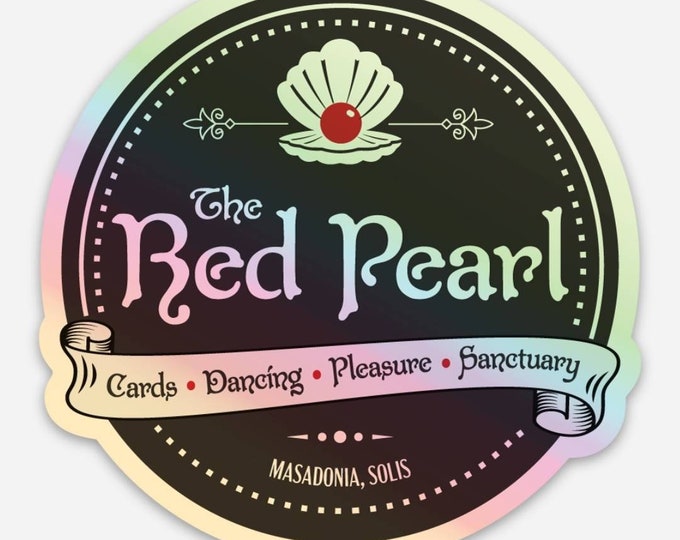 The Red Pearl HOLOGRAPHIC Vinyl Sticker From Blood and Ash | Etsy
