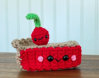 Crochet Cherry Pie | Etsy