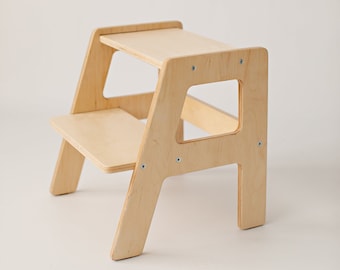 Premium 2-step Stool for Kids Safe & Sturdy Step Ladder for Bathroom ...