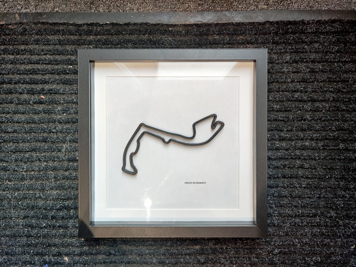 3D Printed Race Track Art Work F1 Moto GP and BTCC Tracks - Etsy