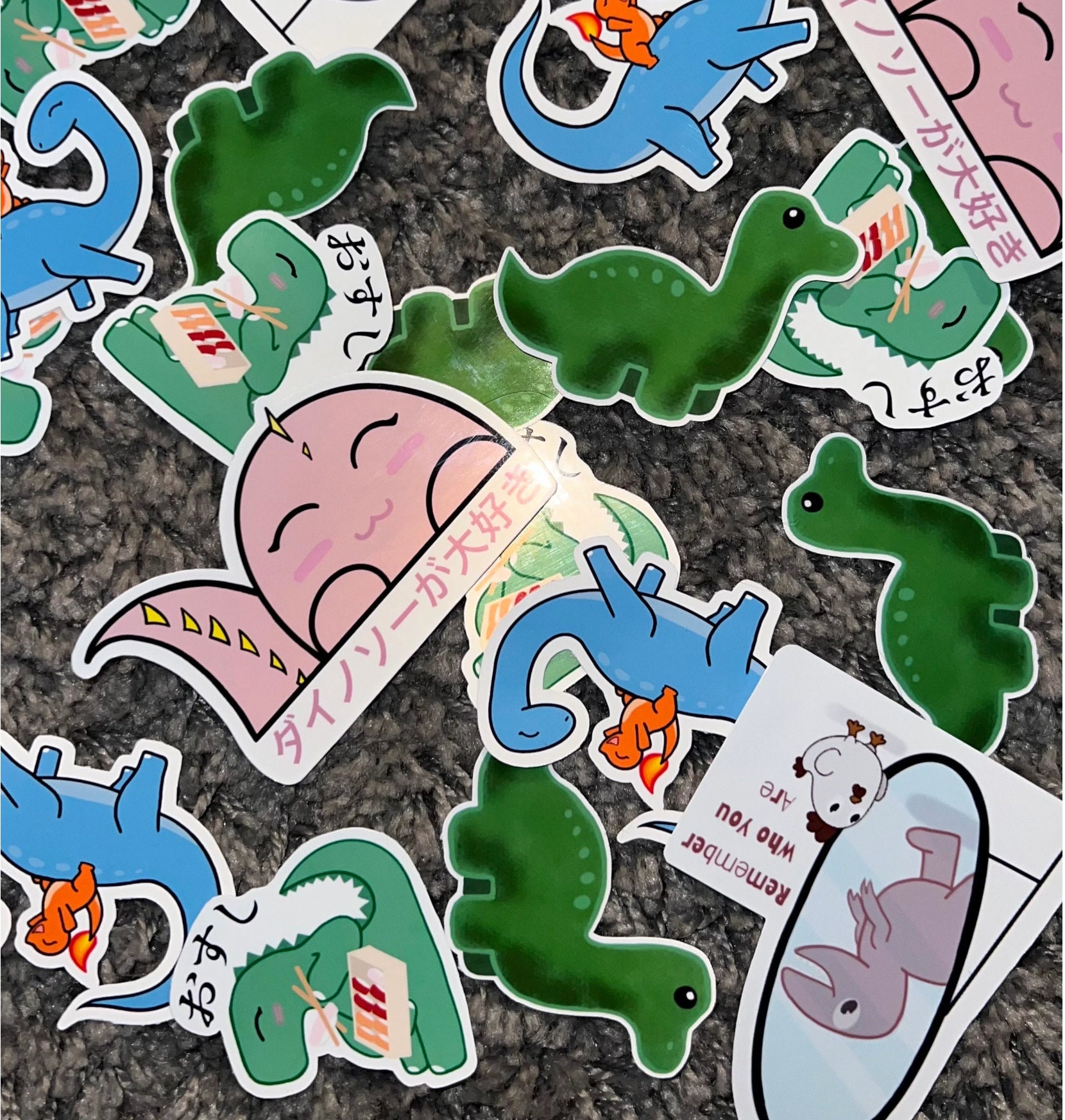 Charmander - Brachiosaurus Dinosaur Weatherproof Die-cut Vinyl Sticker ...