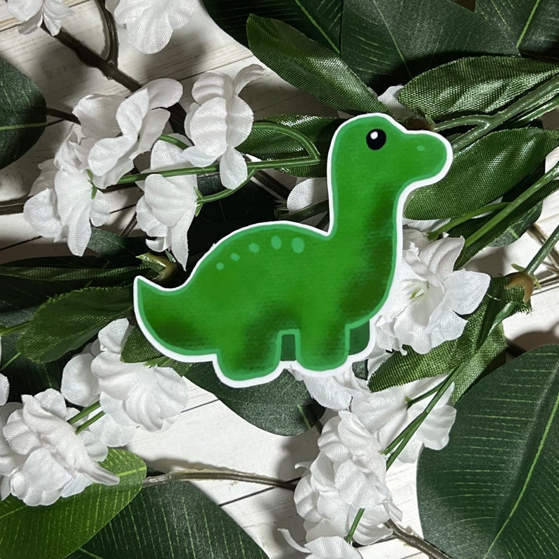 Chibi Diplodocus Dinosaur Sticker - Etsy