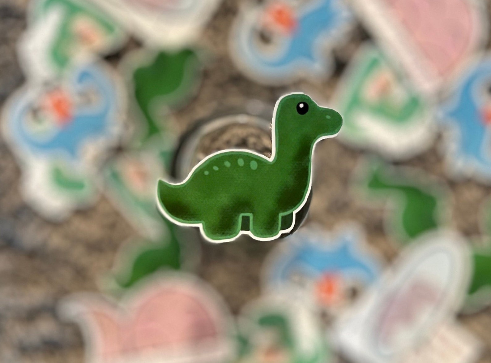 Chibi Diplodocus Dinosaur Sticker - Etsy