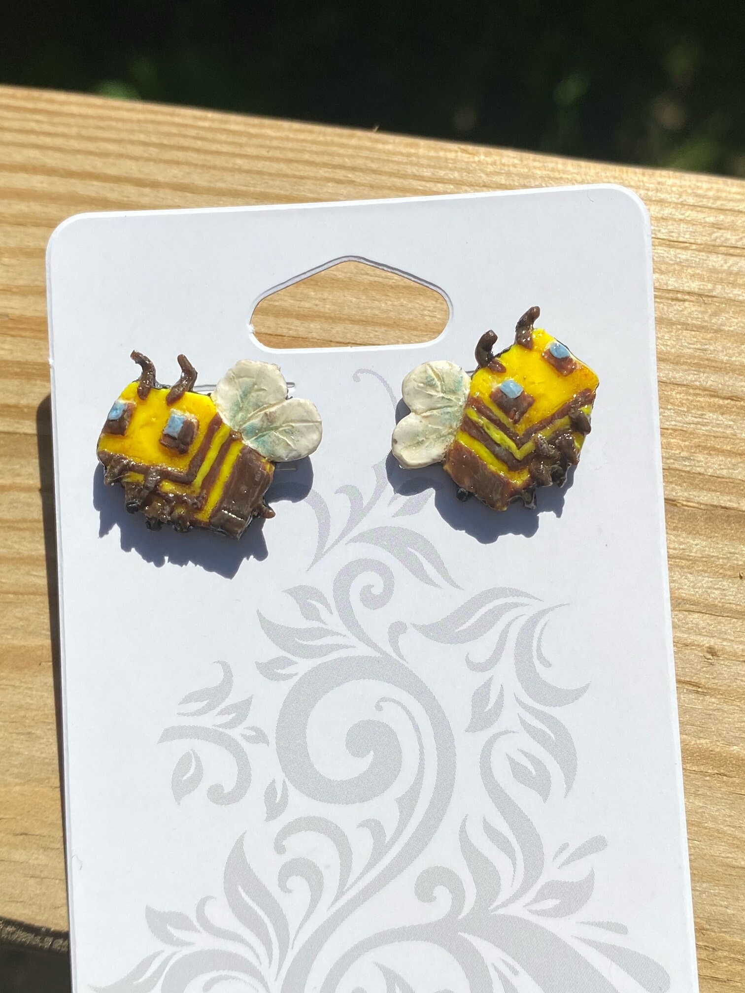Minecraft Bee Stud Earrings - Etsy