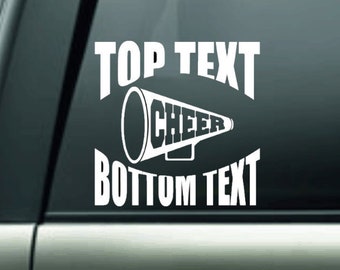 Personalized Cheer Car Decal - Etsy