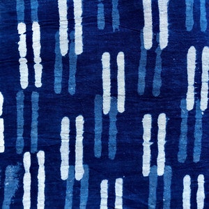 Indigo/dabu/blue Block Prints Fabric Hand Printed Indian - Etsy