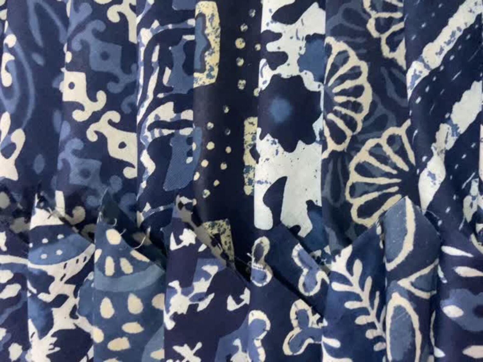 Indigo Cotton Fat Quarters 30 Pieces Indian Hand Block Printed Patch ...