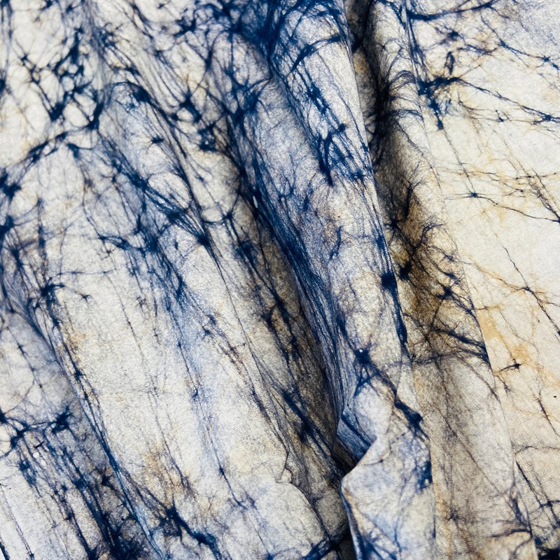 Indigo Batik Fabric - Etsy