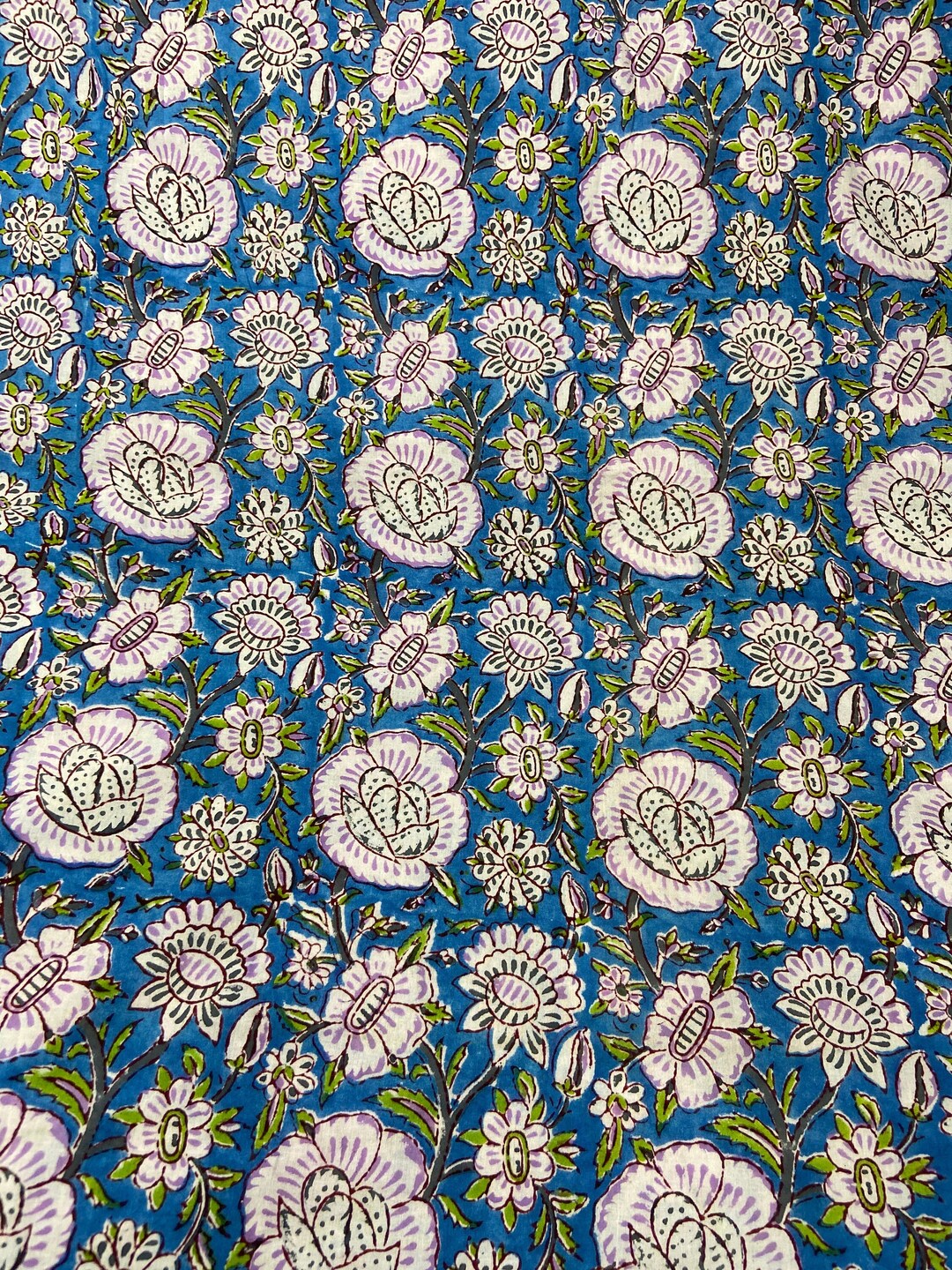 Block Print 100% Cotton Kalamkari Fabric FAB327 - Etsy