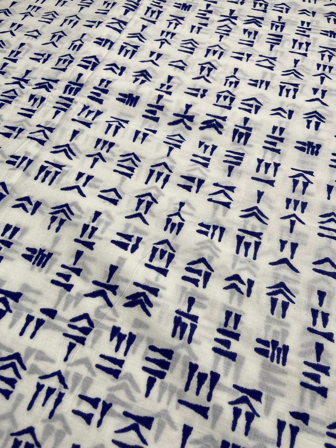 Sumerian Mesopotamian Cuneiform Art Language Vintage Block Print 100% ...