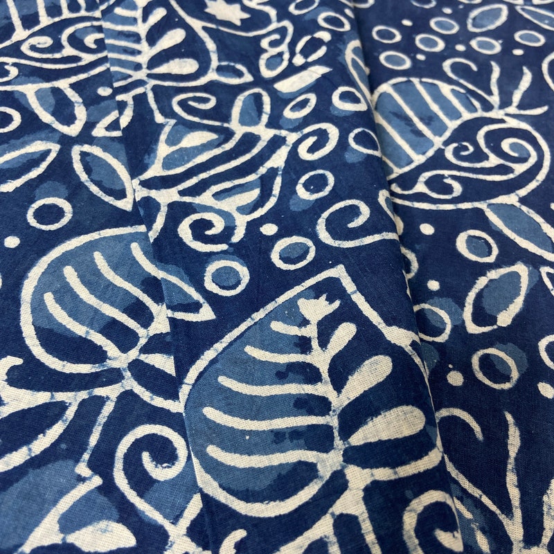 Indigo Blue Fabric - Etsy