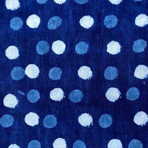 Indigo/dabu/blue Block Prints Fabric Hand Printed Indian Fabric Natural ...