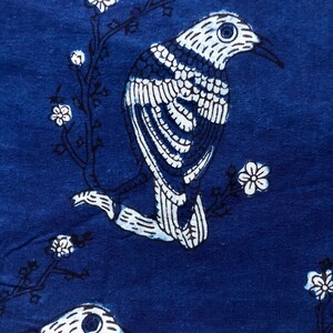Indigo/dabu/blue Block Prints Fabric Hand Printed Indian Fabric Natural ...