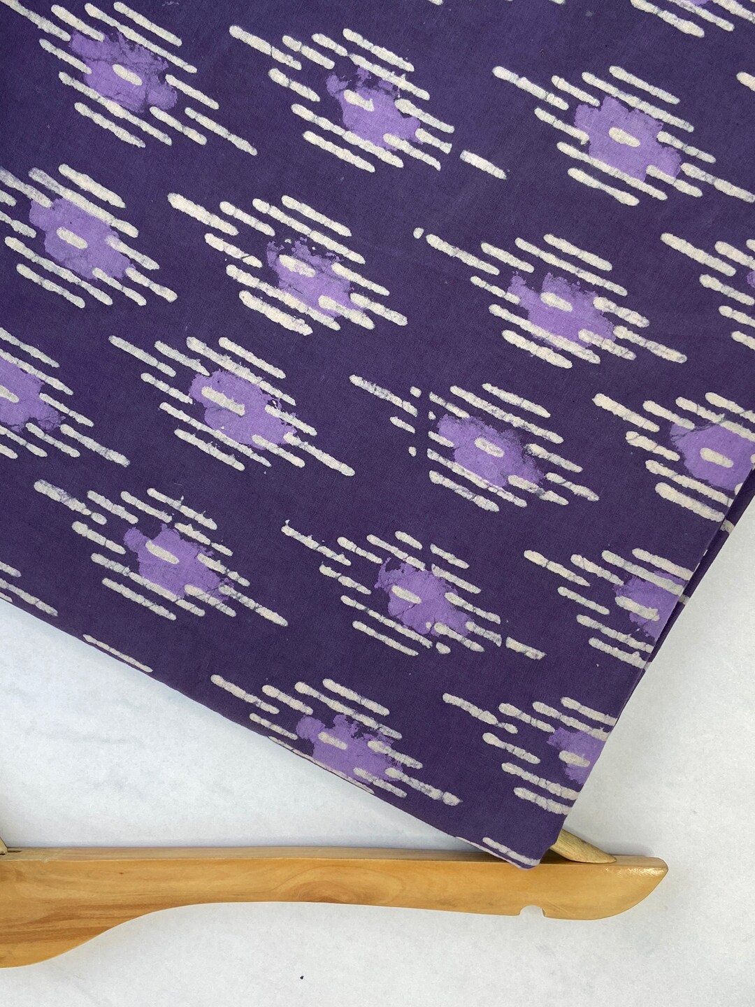 Kashish Hand Block Print Cotton Running Fabric Natural Color Fabric ...