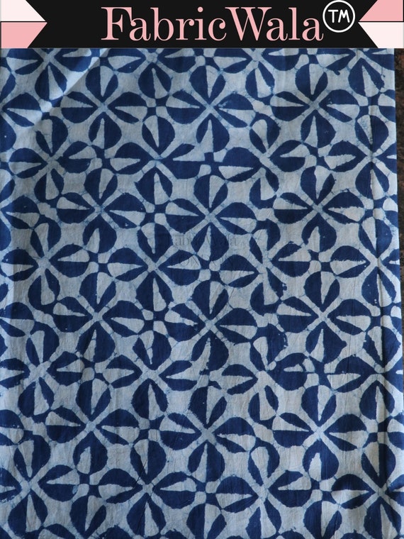 Hand Block Print 100% Cotton Fabric FAB261 - Etsy