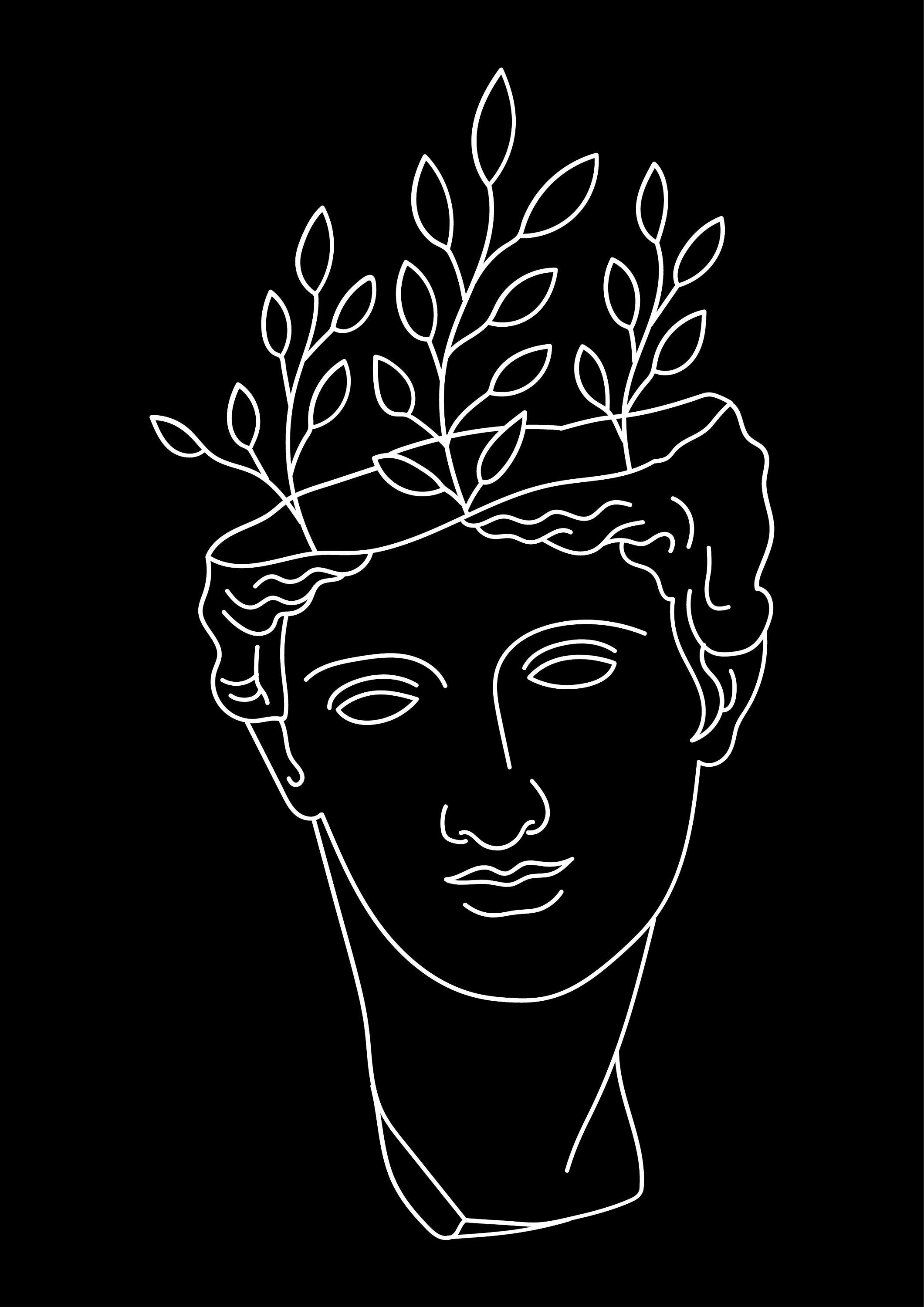 Greek Line Drawing Posters set of 4 Mininmalist Wall Art Decor Gift for ...