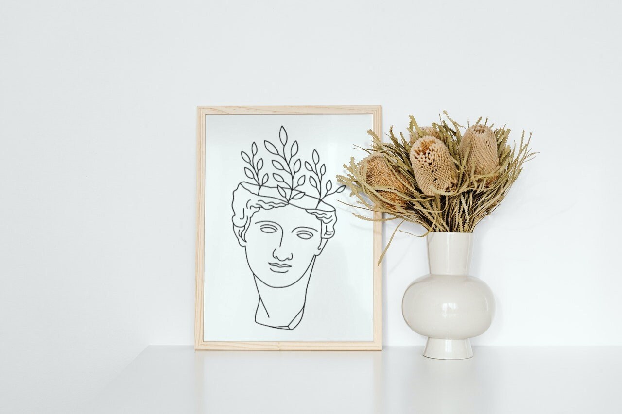 Greek Line Drawing Posters set of 4 Mininmalist Wall Art Decor Gift for ...