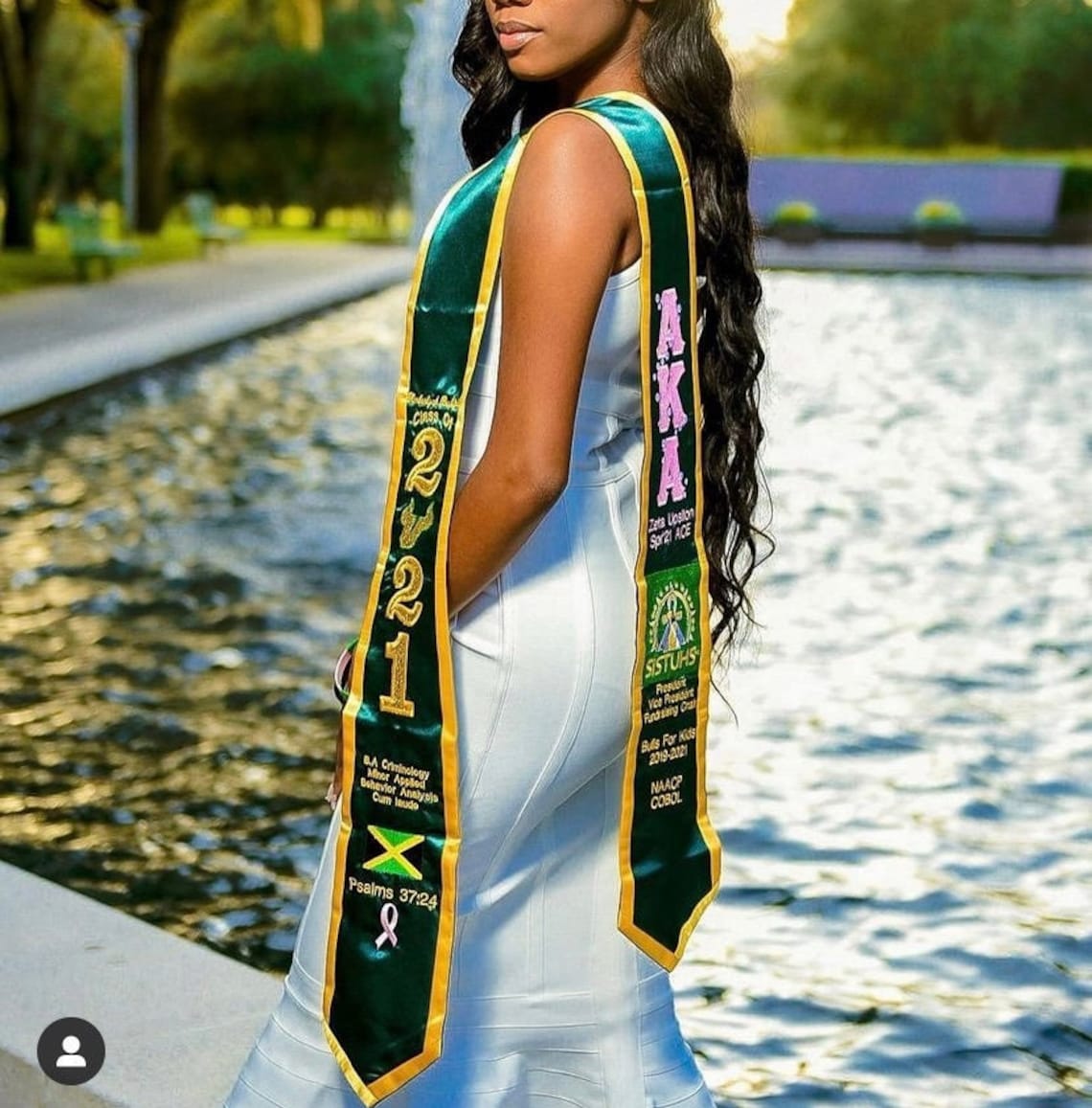 Satin Grad Stole / Custom Embroidered Grad Stole/ Graduation / Custom ...