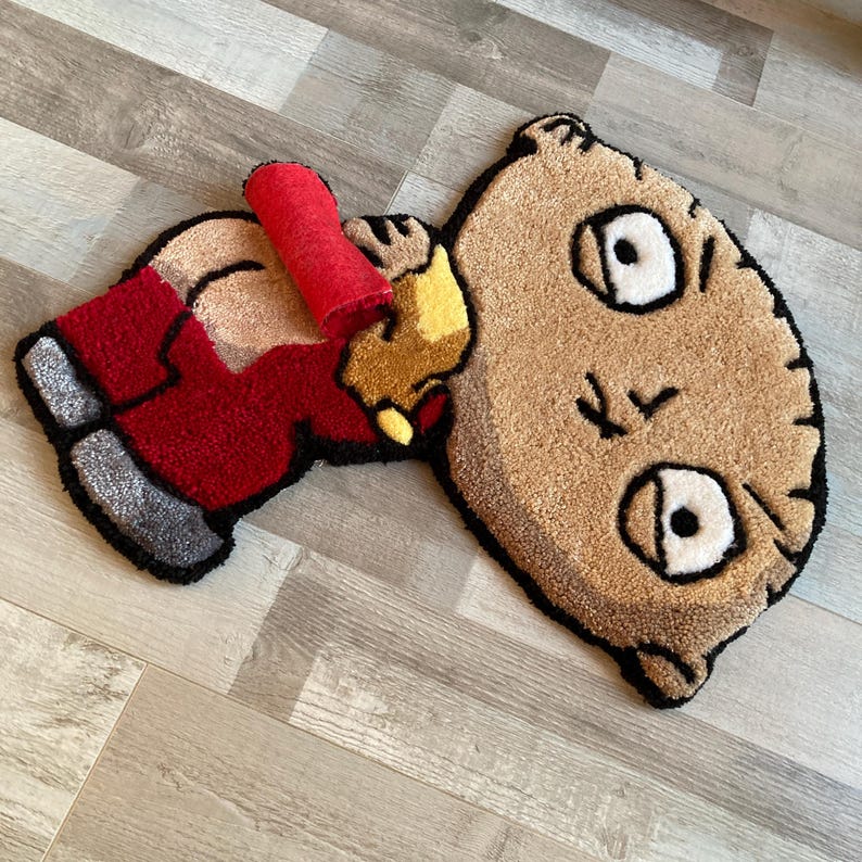 Funny Cartoon Handmade Tufted Rug, Edgy Character Rug, Custom Carpet - Etsy