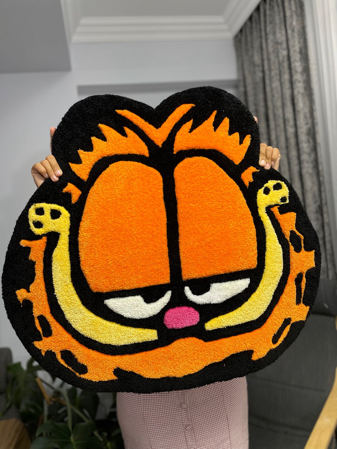Garfield Handmade Tufted Rug / Christmas Gifts, Custom Rug, Handmade ...