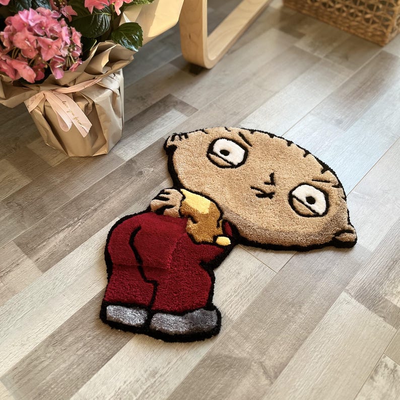 Funny Cartoon Handmade Tufted Rug, Edgy Character Rug, Custom Carpet - Etsy